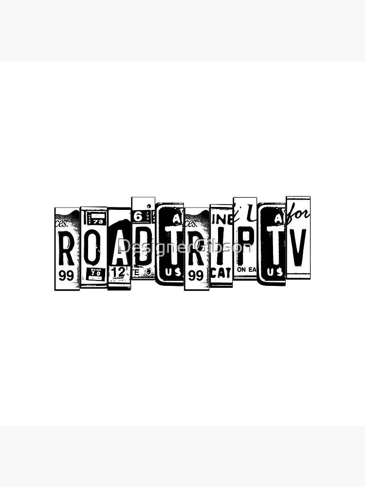 "ROADTRIPTV - licence plate " Poster for Sale by DesignerGibson | Redbubble