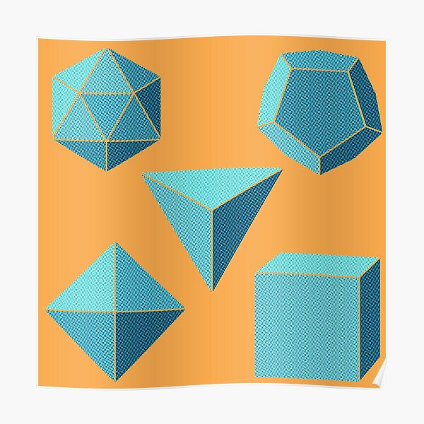 Platonic Solids Posters | Redbubble