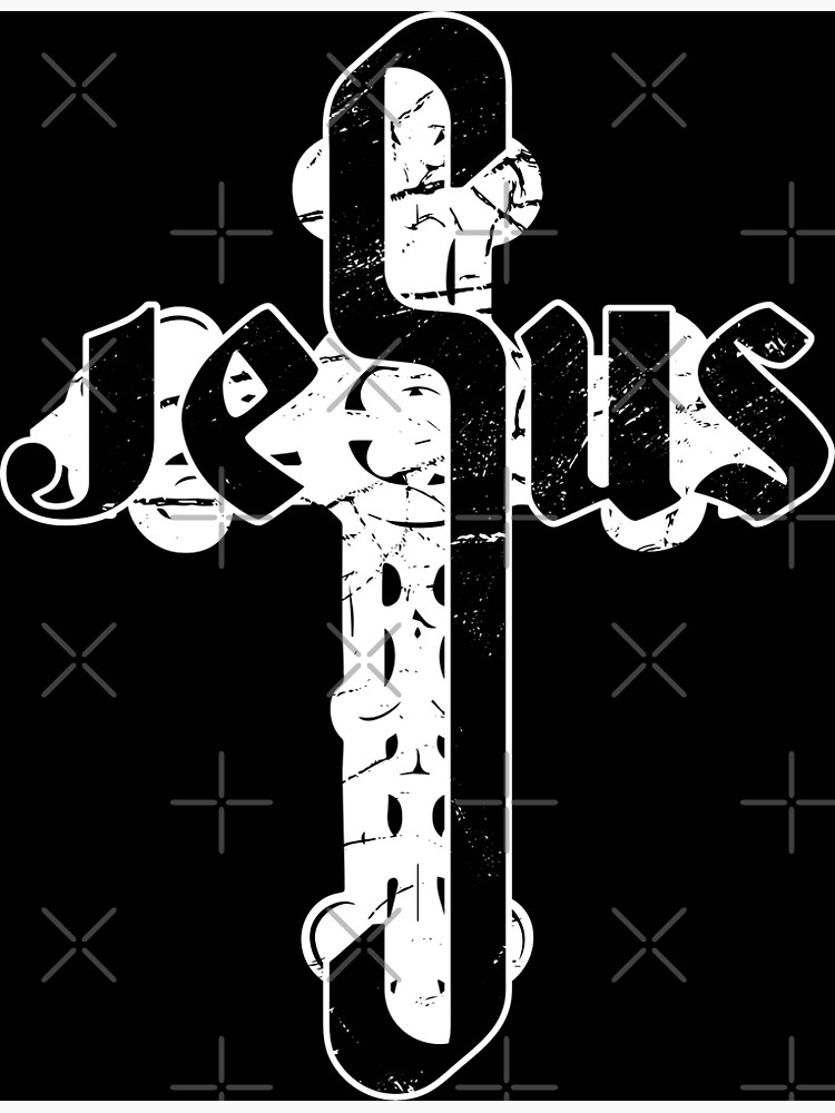 "Jesus Christ Font Design." Poster by emphatic | Redbubble