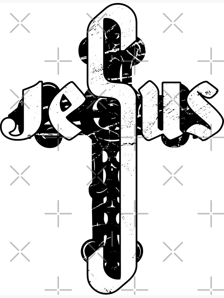 "Jesus Christ Font Design." Poster by emphatic | Redbubble