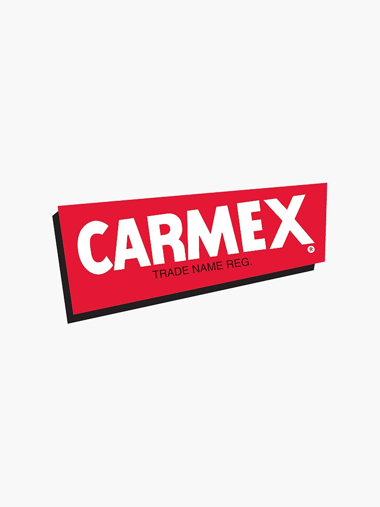 "Carmex Logo " Sticker for Sale by sydminarik | Redbubble