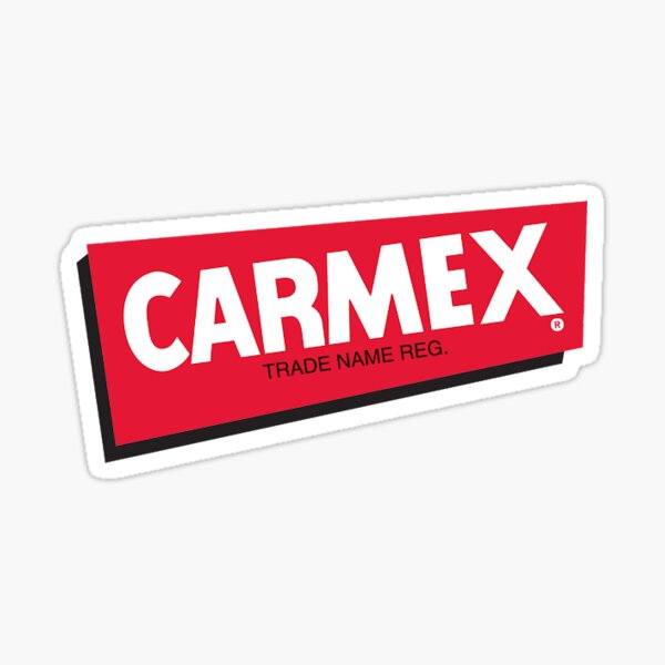 "Carmex Logo " Sticker for Sale by sydminarik | Redbubble