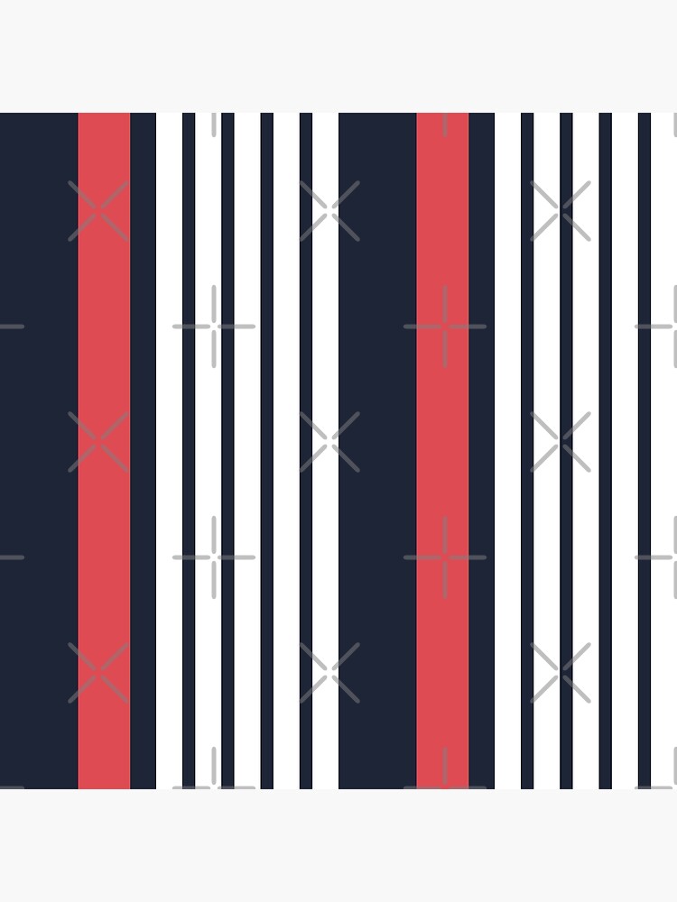 Póster «Patrón de rayas náuticas / Rayas verticales delgadas y ...