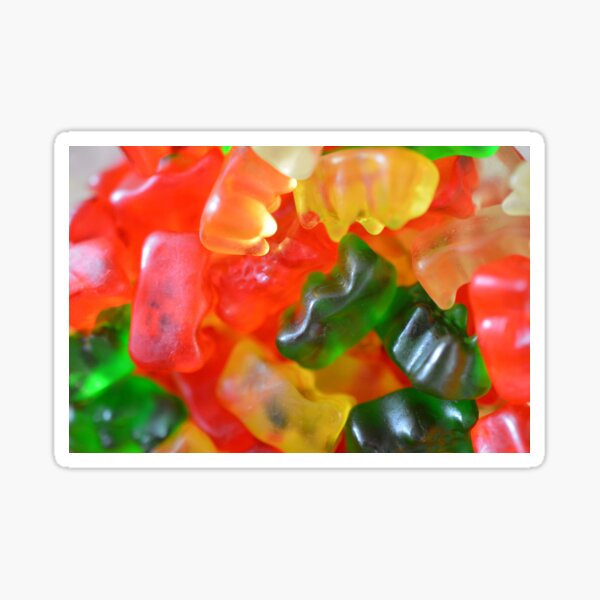 "gummy bears" Sticker for Sale by waterskibunny | Redbubble