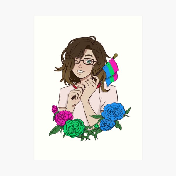 Polysexual Girl Wall Art | Redbubble