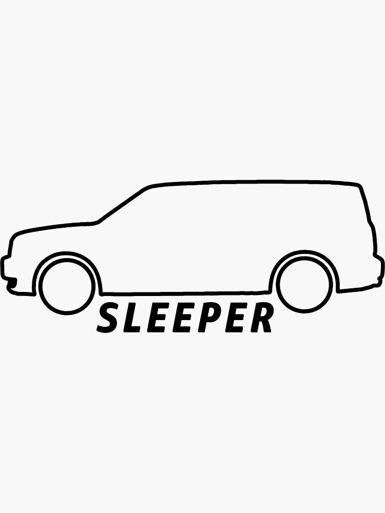 "SLEEPER" Sticker for Sale by MRSIRFLEXALOT | Redbubble