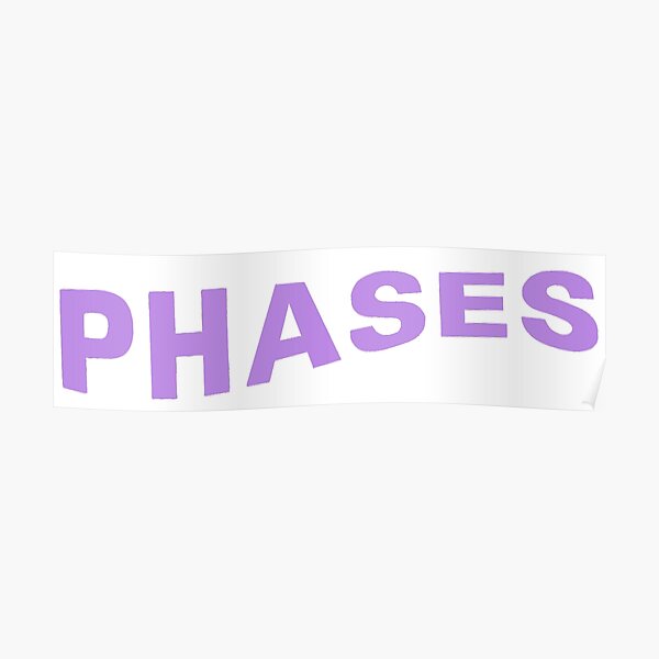 "PHASES-purple" Poster for Sale by ssavannahz | Redbubble