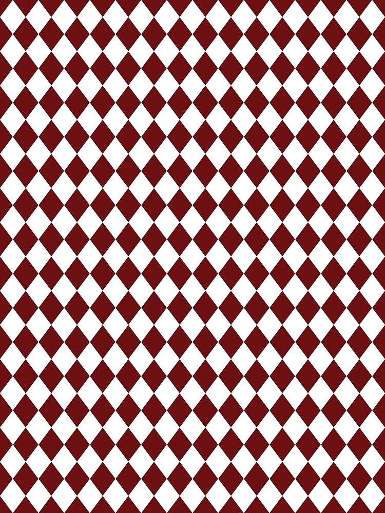 "Merlot Red Modern Diamond Pattern" by podartist | Redbubble