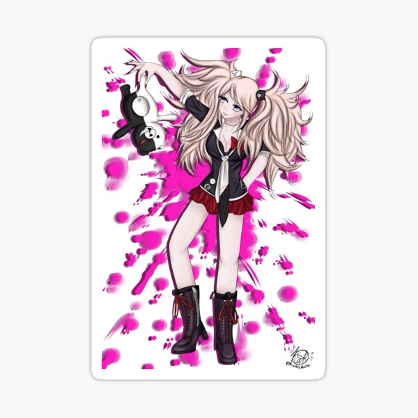 "Junko Enoshima" Sticker for Sale by FirePokeMaster | Redbubble