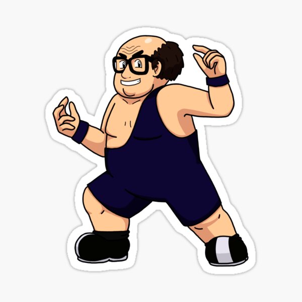"Danny "The Trash Man" DeVito Wants to Battle" Sticker by DeathToLife ...