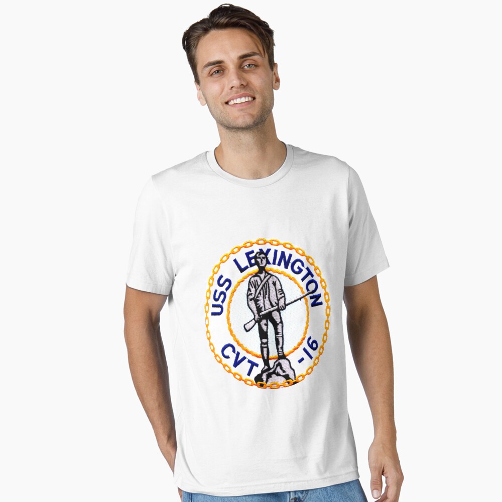 "USS Lexington CV-16 Minuteman Insignia" Sticker for Sale by ...