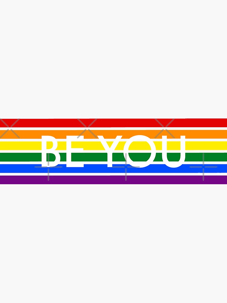 "Be you Pride Flag" Sticker by skr0201 | Redbubble