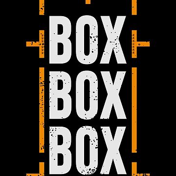 "'Box Box Box' Formula 1 Racing Pitstop Design " Essential T-Shirt for ...