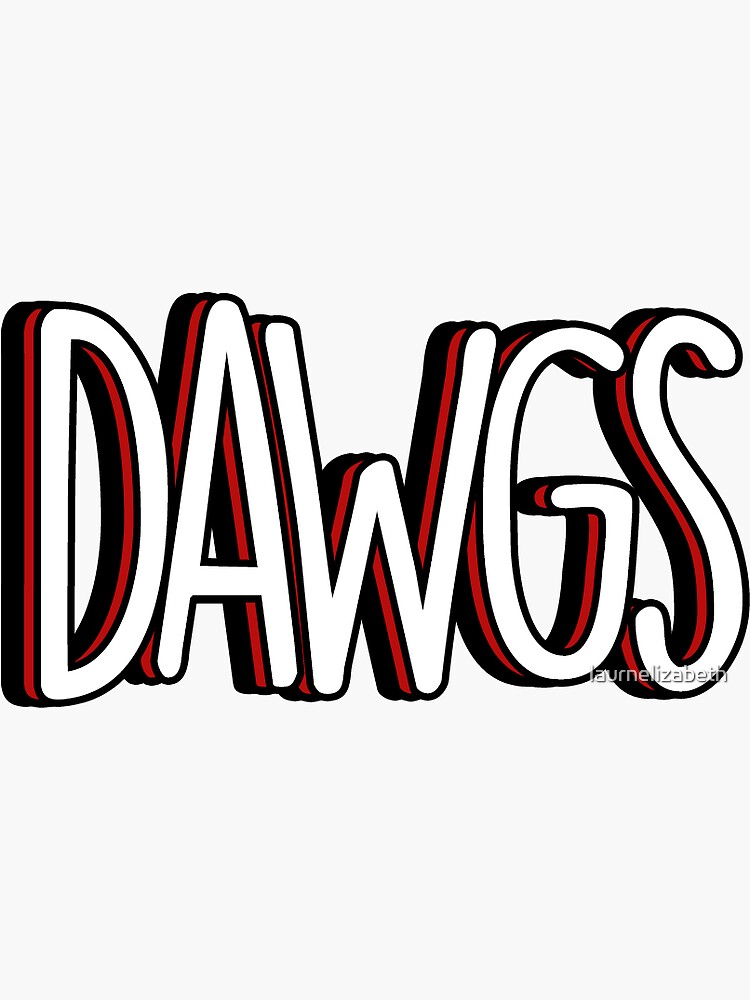 "UGA dawgs" Sticker for Sale by laurnelizabeth | Redbubble