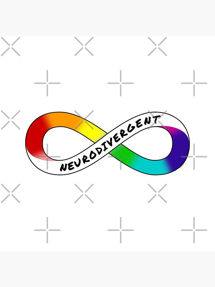 "Neurodivergent - Rainbow Infinity Symbol for Neurodiversity Actually ...