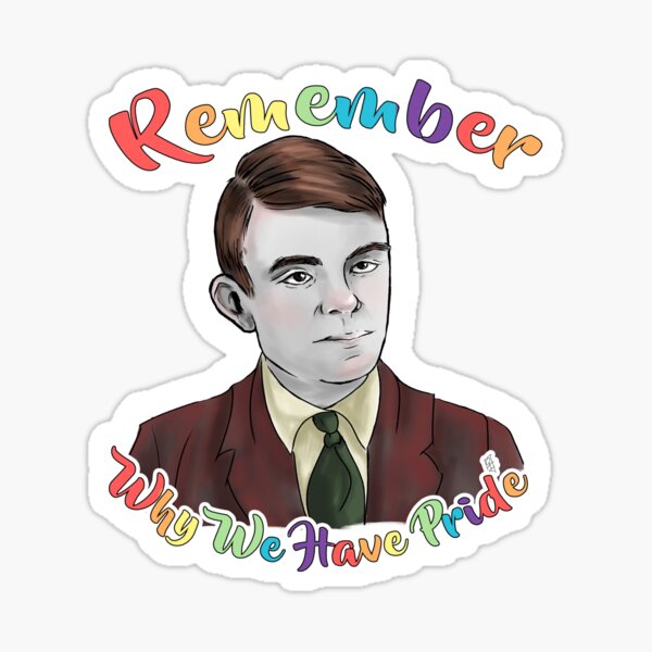 "Remember Alan Turing" Sticker for Sale by InsomniaHeadArt | Redbubble