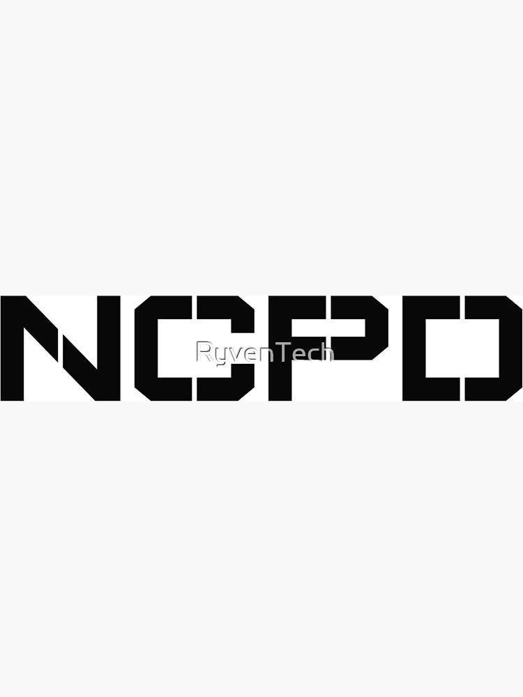 "NCPD Logo (Black Text)" Poster for Sale by RyvenTech | Redbubble