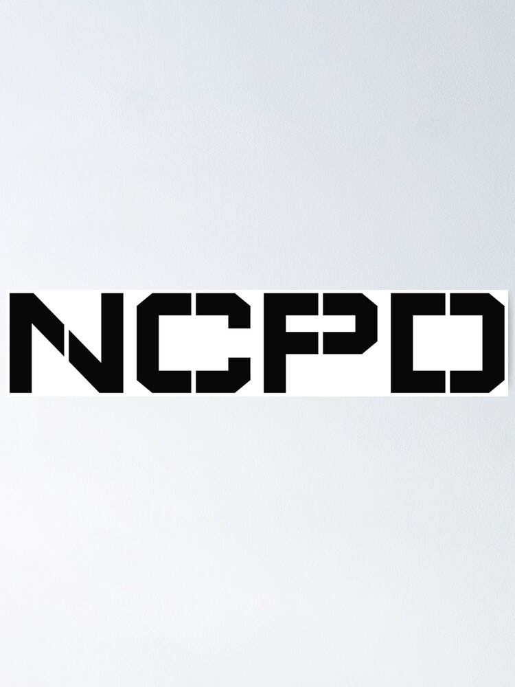 "NCPD Logo (Black Text)" Poster for Sale by RyvenTech | Redbubble