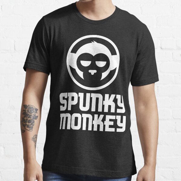 "Spunky Monkey (White)" T-shirt for Sale by RyvenTech | Redbubble ...