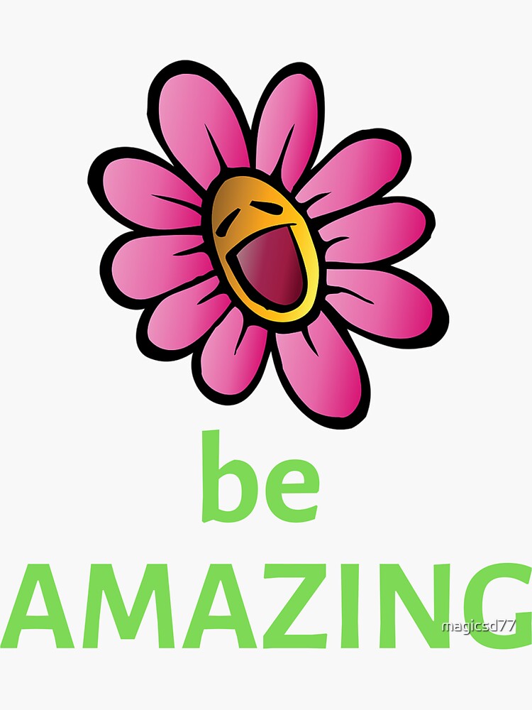 "Be Amazing Positive Thinking" Sticker for Sale by magicsd77 | Redbubble