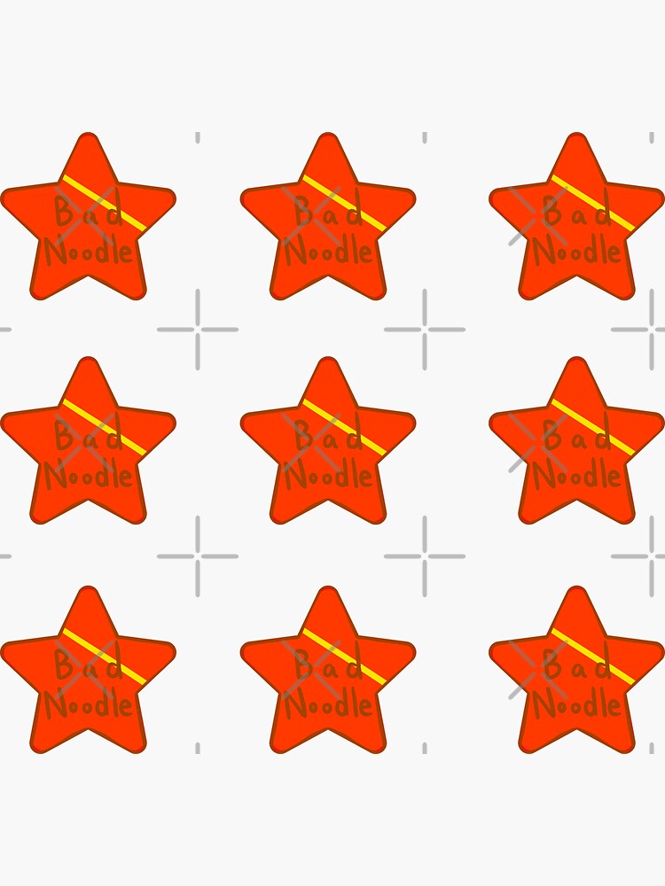 "9 Pack Bad Noodle Award Star " Sticker for Sale by NextJen1 | Redbubble
