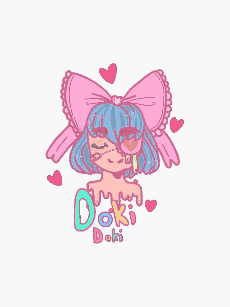 "Doki doki" Sticker by Rhydian23 | Redbubble