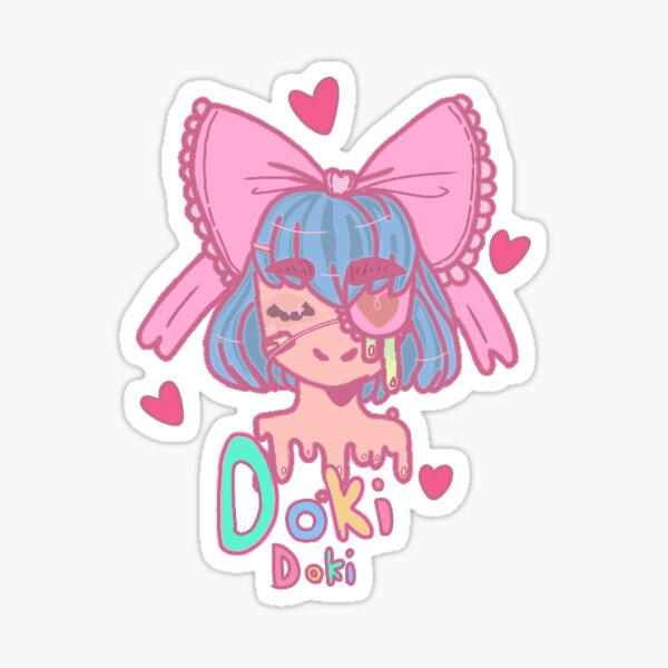 "Doki doki" Sticker by Rhydian23 | Redbubble