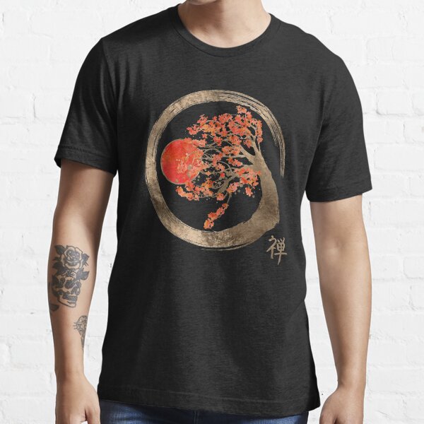 "Zen Enso Circle and Golden Sakura Tree" T-shirt for Sale by k9printart | Redbubble | enso t ...