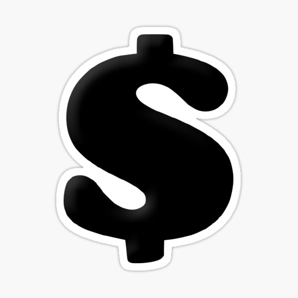 "Money Symbol" Sticker by Symbolical | Redbubble