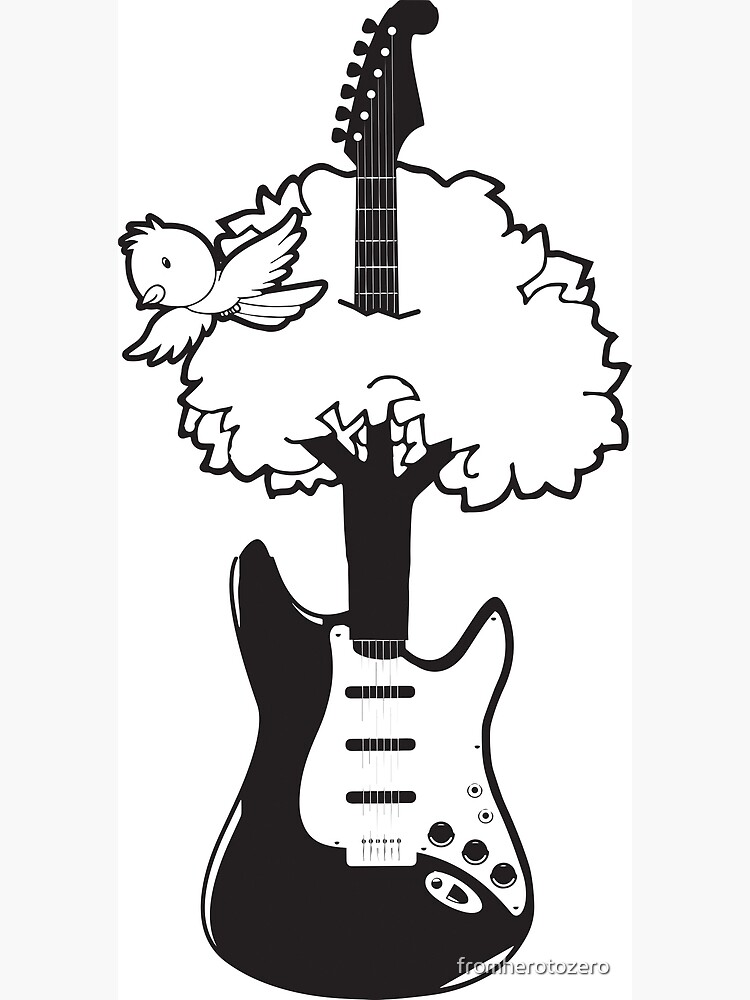 "Guitar Tree" Canvas Print by fromherotozero | Redbubble