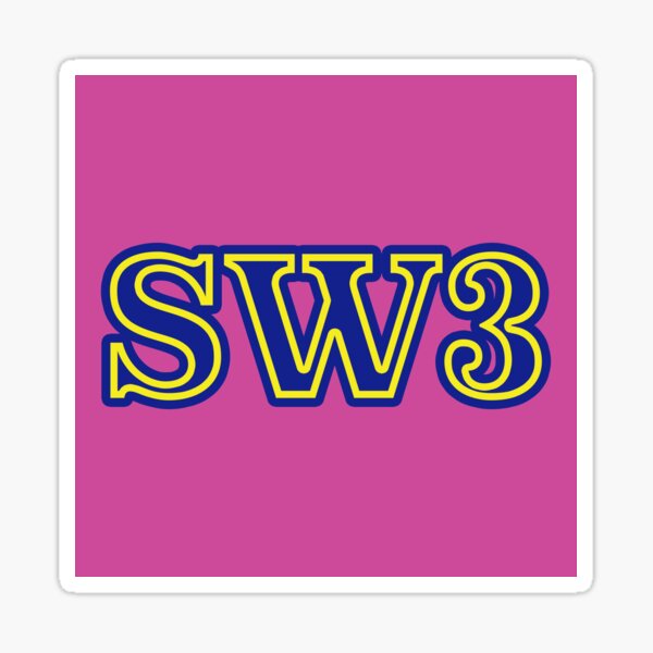 "Chelsea SW3 No.07" Sticker by fullyfuelled | Redbubble