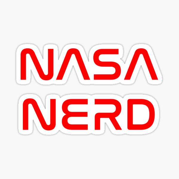 "NASA Nerd Worm Logo" Sticker by jutulen | Redbubble