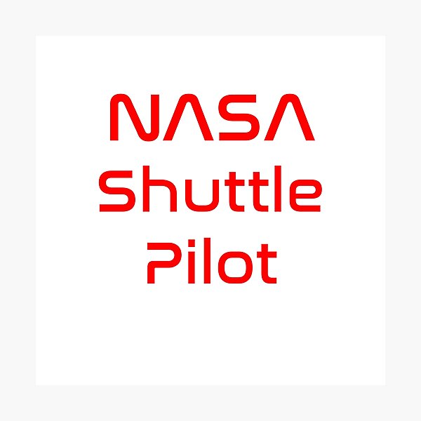 "NASA Shuttle Pilot Worm Logo" Photographic Print for Sale by jutulen ...