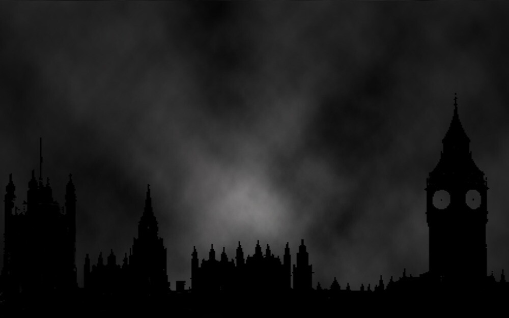 "The London Blackout in Technicolor" by Mel Harrison | Redbubble