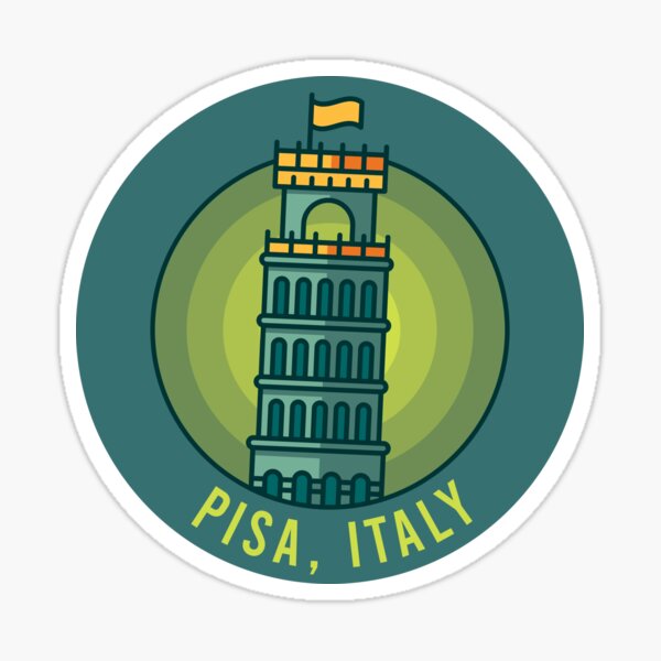 "Pisa, Italy Leaning Tower of Pisa" Sticker by tonstan | Redbubble
