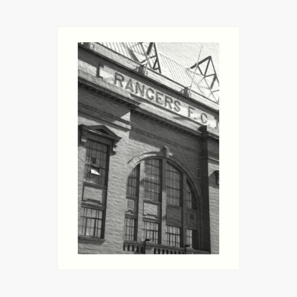"Ibrox Black and white" Art Print for Sale by grantspics | Redbubble