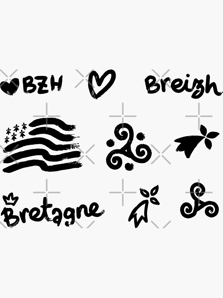 "Breizh symbols pattern" Sticker for Sale by 1enchik | Redbubble