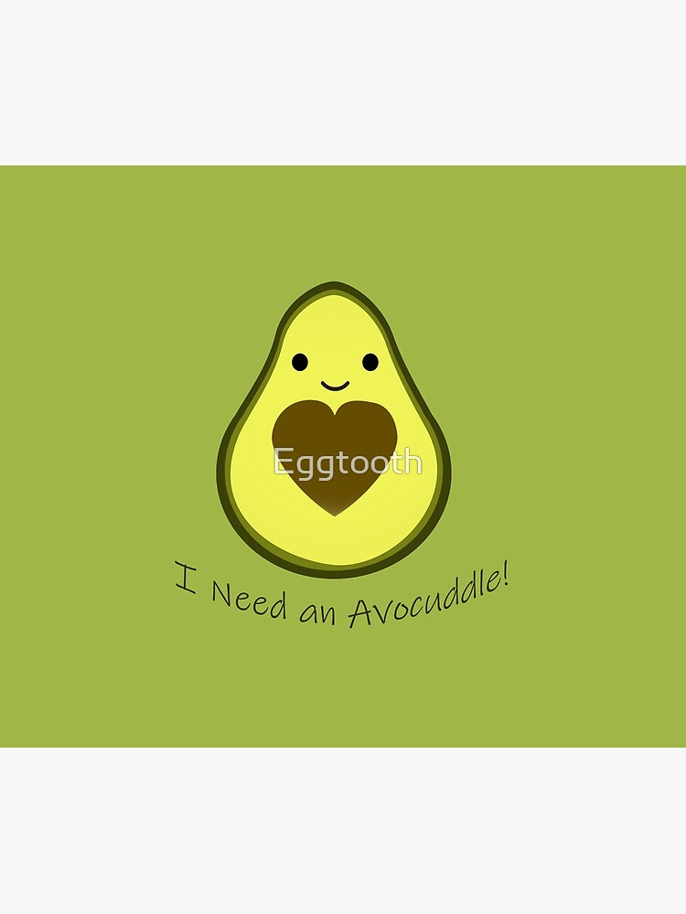 "I Need an Avocuddle Cute Kawaii Avocado" Throw Blanket for Sale by ...