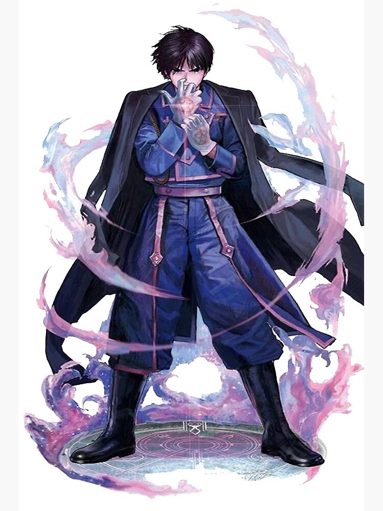 "the flame alchemist Roy Mustang" Art Board Print by Felipe Fernandez | Redbubble