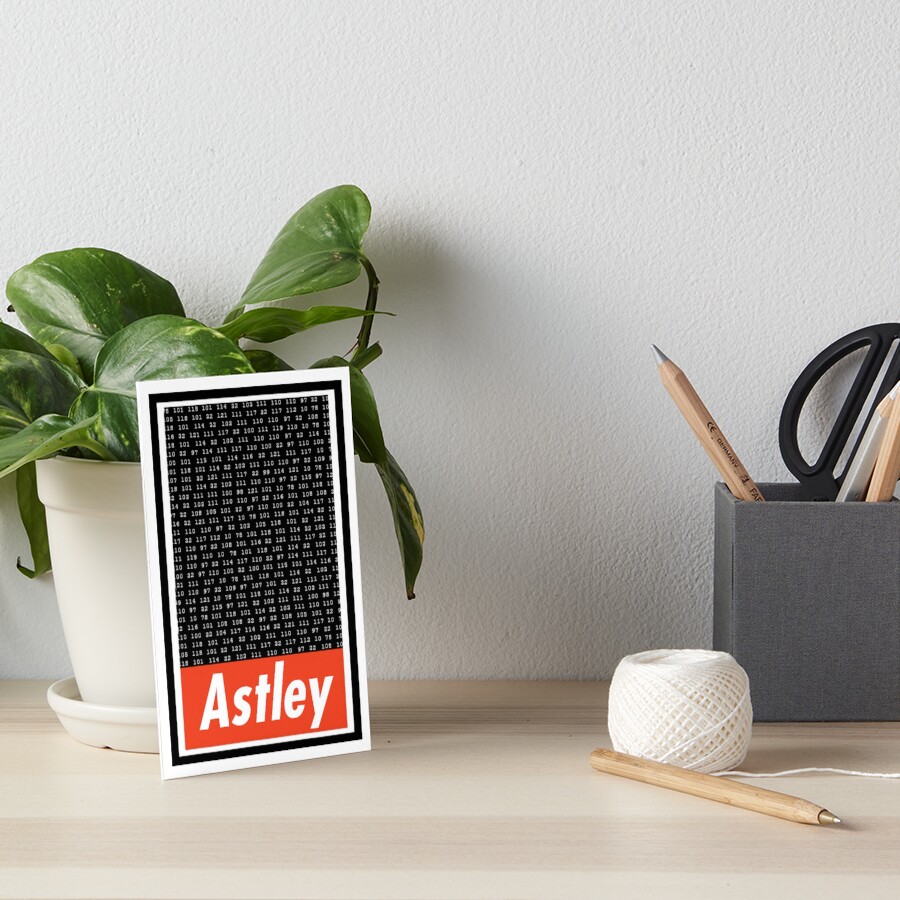 "Rick Rolled in ASCII" Art Board Print for Sale by KBwiththeTees ...