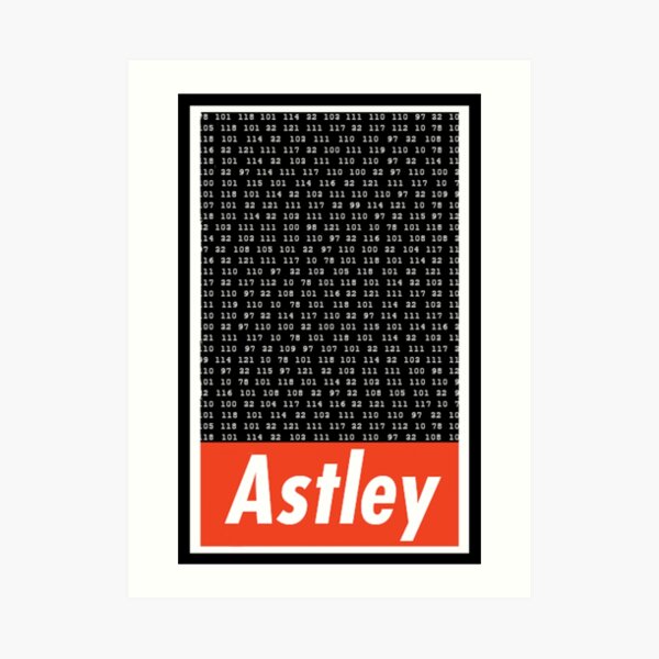 "Rick Rolled in ASCII" Art Print for Sale by KBwiththeTees | Redbubble