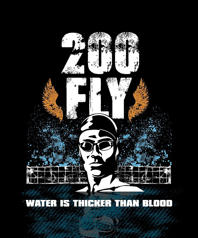 "Swimming Men's 200 Fly" by twHistory | Redbubble