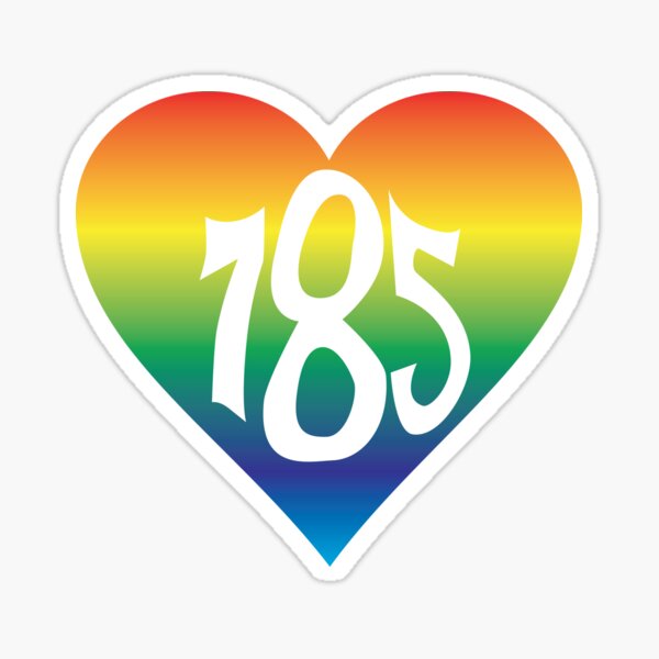 "Hand Drawn Kansas Pride Rainbow Heart 785 Area Code" Sticker for Sale ...