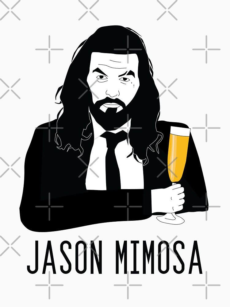 "Jason Momoa holding a mimosa - parody t-shirt" T-shirt for Sale by ...