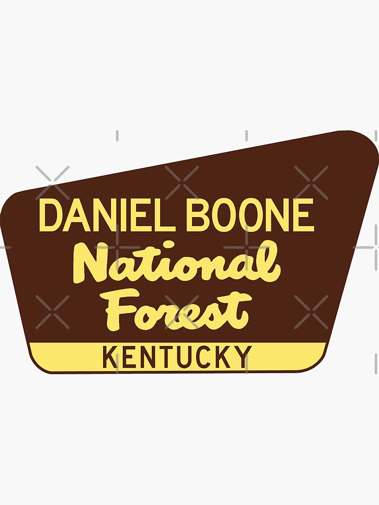 "Daniel Boone National Forest Kentucky" Sticker for Sale by ...