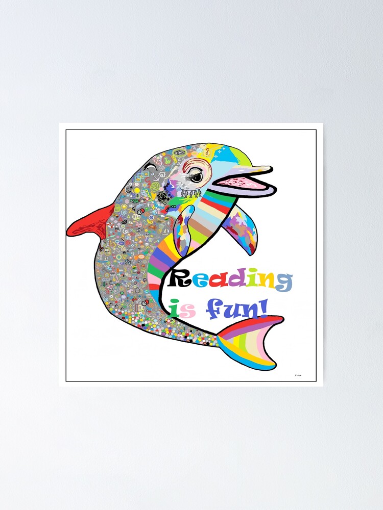"Reading is FUN!" Poster by EloiseArt | Redbubble