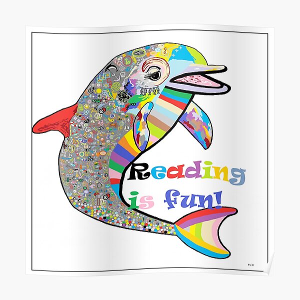 "Reading is FUN!" Poster by EloiseArt | Redbubble