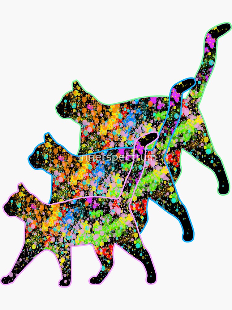 "Psychedelic Cat Walk - Cats Strutting Their Stuff on the Catwalk ...