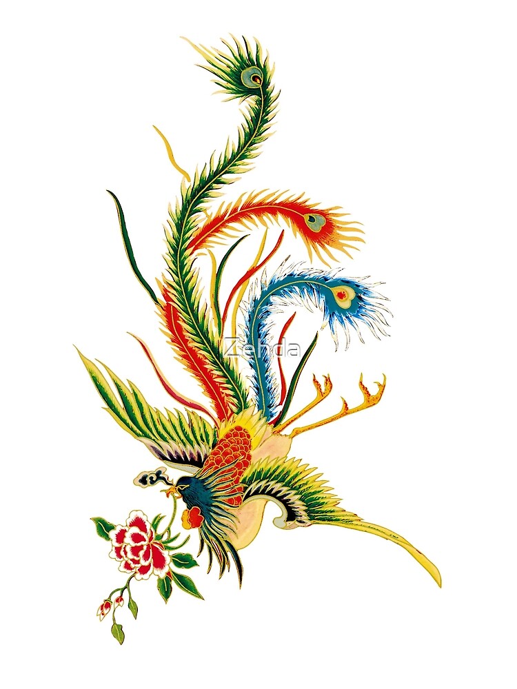 "Asian Art Phoenix" by Zehda | Redbubble