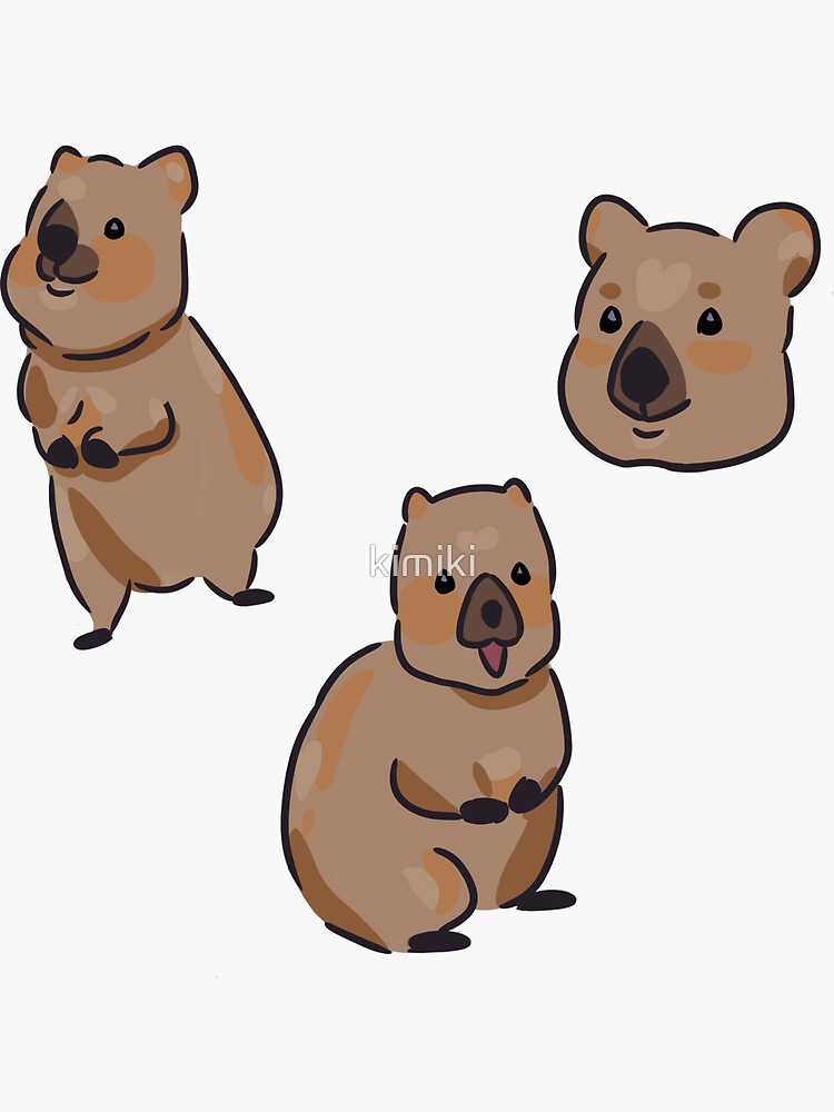 "quokkas" Sticker by kimiki | Redbubble